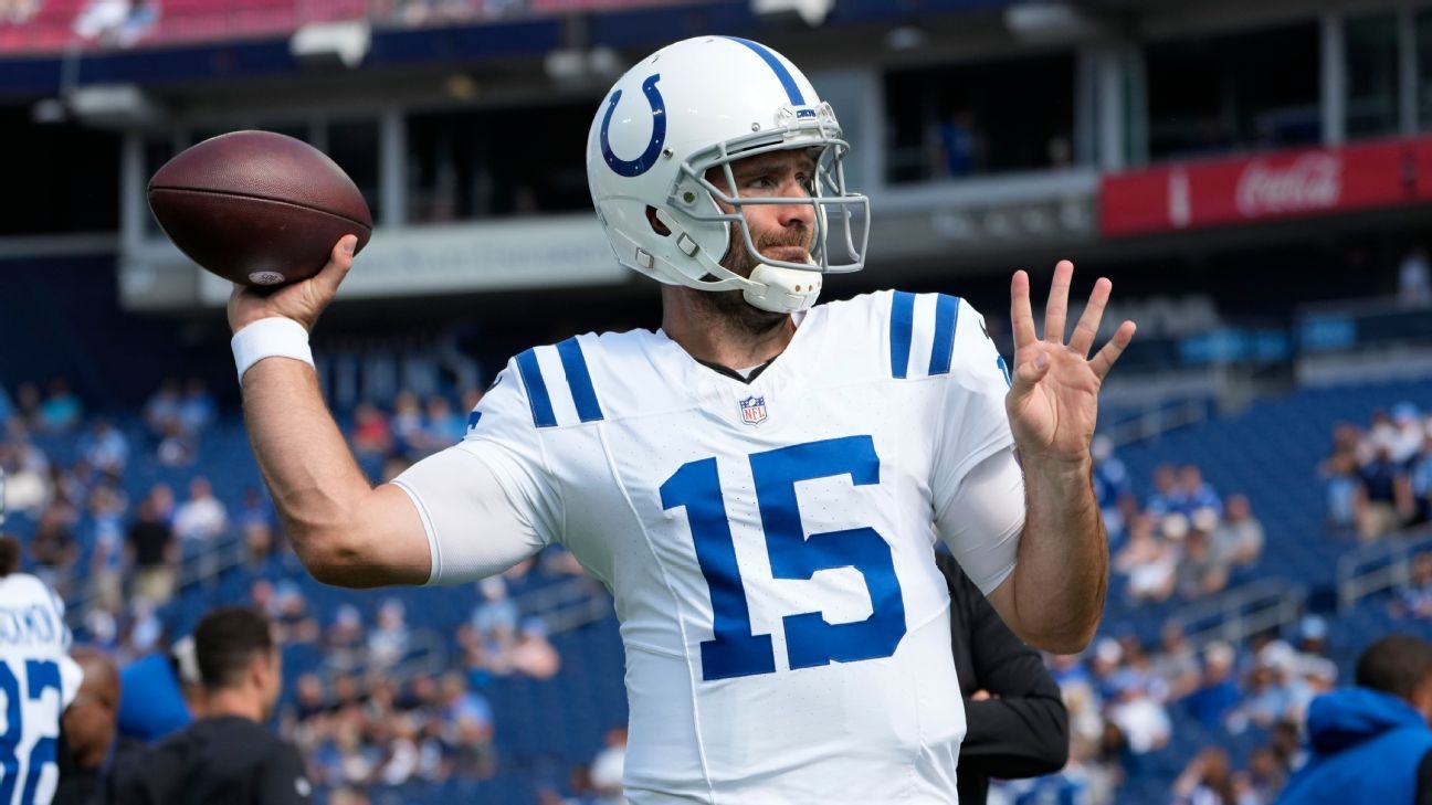 Colts iniciarán con Joe Flacco; Pittman activo - ESPN