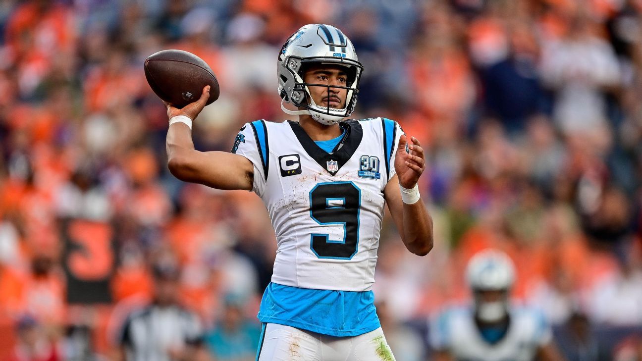 Panthers' Bryce Young to start at QB against Giants in Germany - ESPN