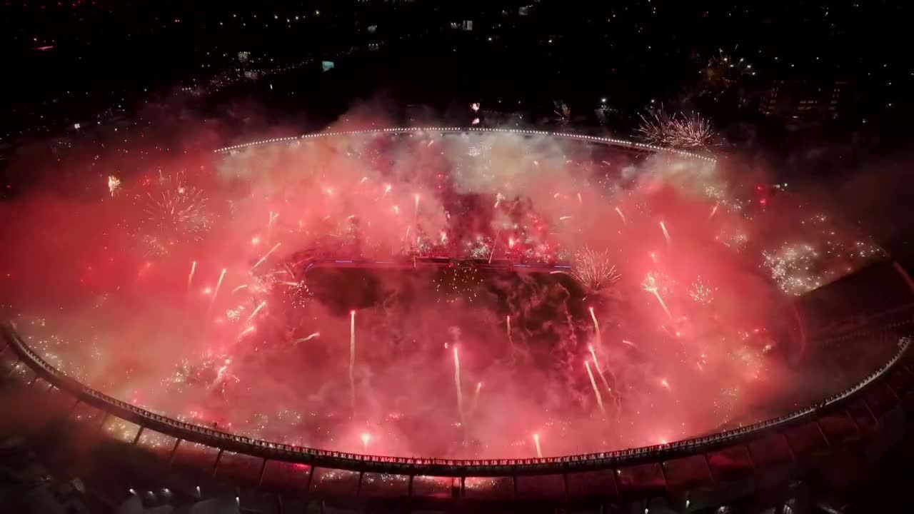 ¡Histórico! Así fue el espectacular recibimiento de River ante Atlético ...
