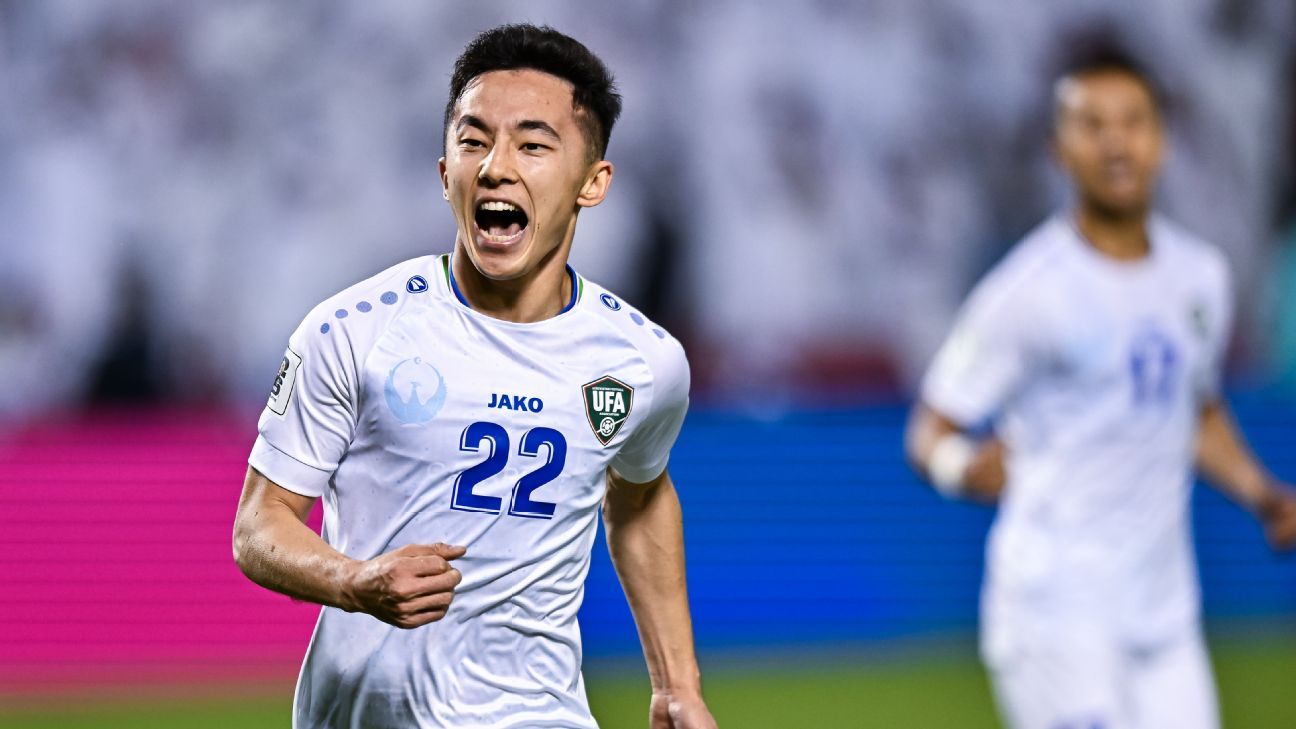 The increasingly-influential Abbosbek Fayzullaev could be Uzbekistan's unlikeliest target man - ESPN