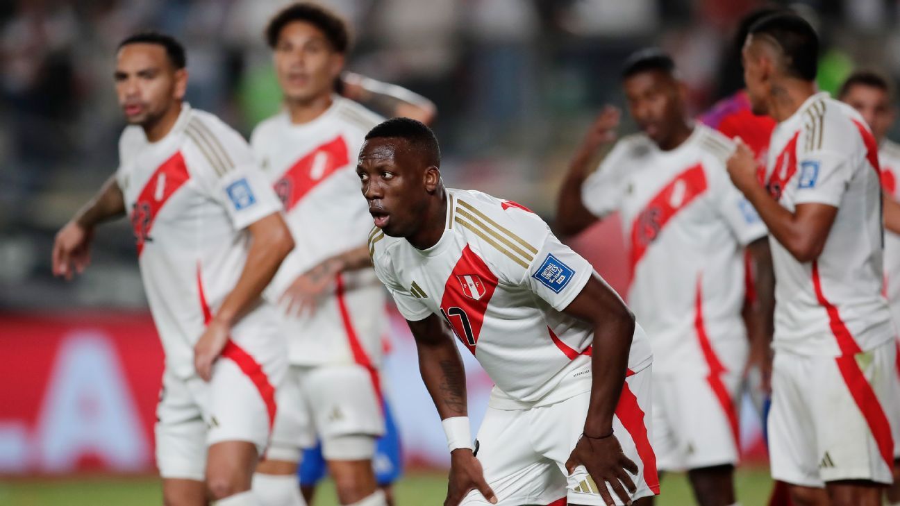 El posible once de Perú ante Argentina en las Eliminatorias al Mundial 2026 - ESPN