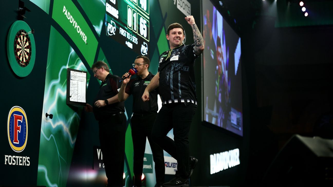 World Darts Championship: Callan Rydz tops Luke Littler record in Round ...