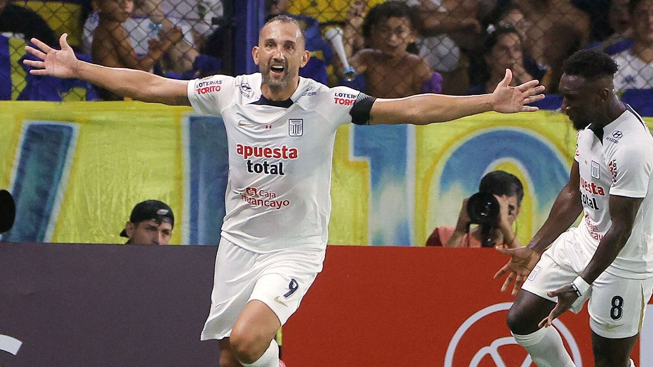 La alegría de Hernán Barcos por estar jugando la Copa Libertadores con ...