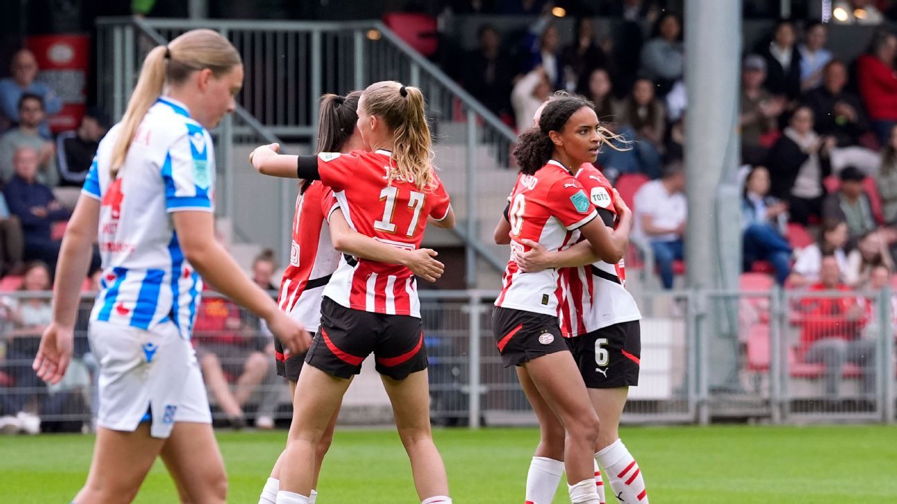 PSV Vrouwen werkt aan doelsaldo en heeft koppositie in handen - ESPN