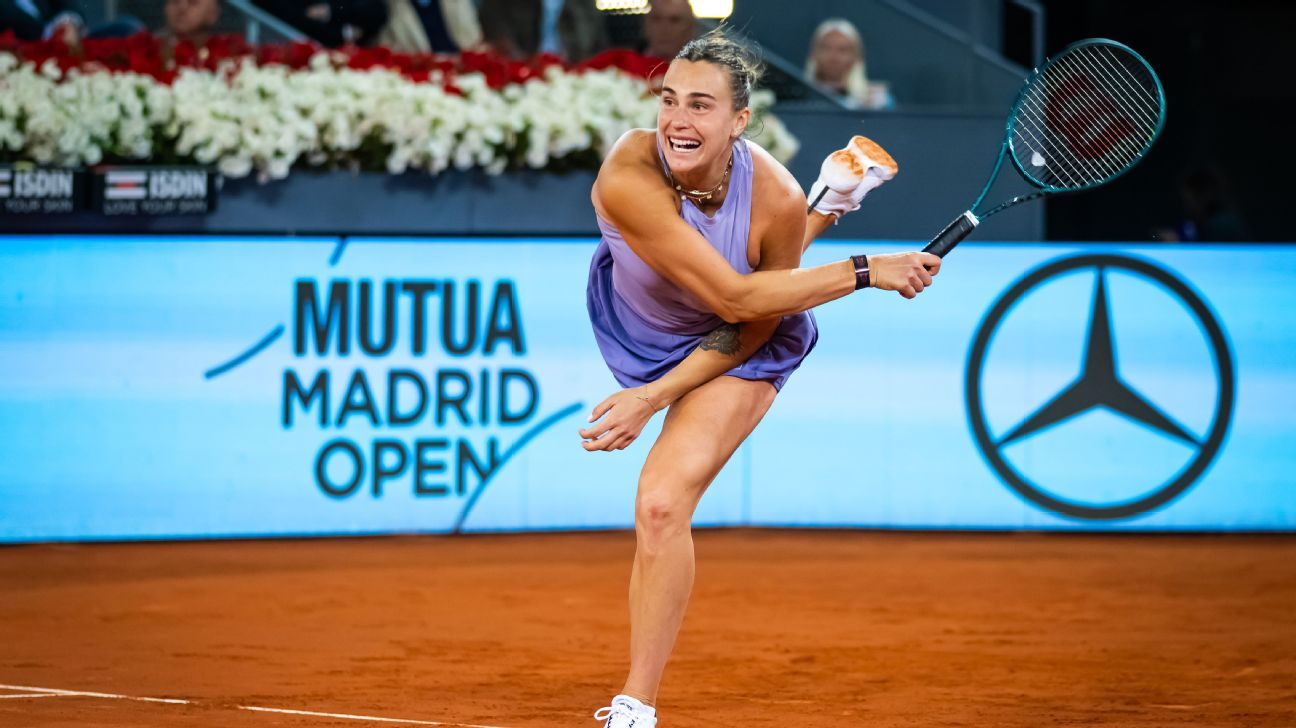 ¡En vivo! Aryna Sabalenka vs. Coco Gauff en la gran final del WTA 1000 de Madrid - ESPN