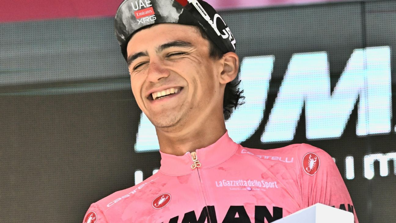 Isaac del Toro ilusionado por su histórico liderato en el Giro - ESPN