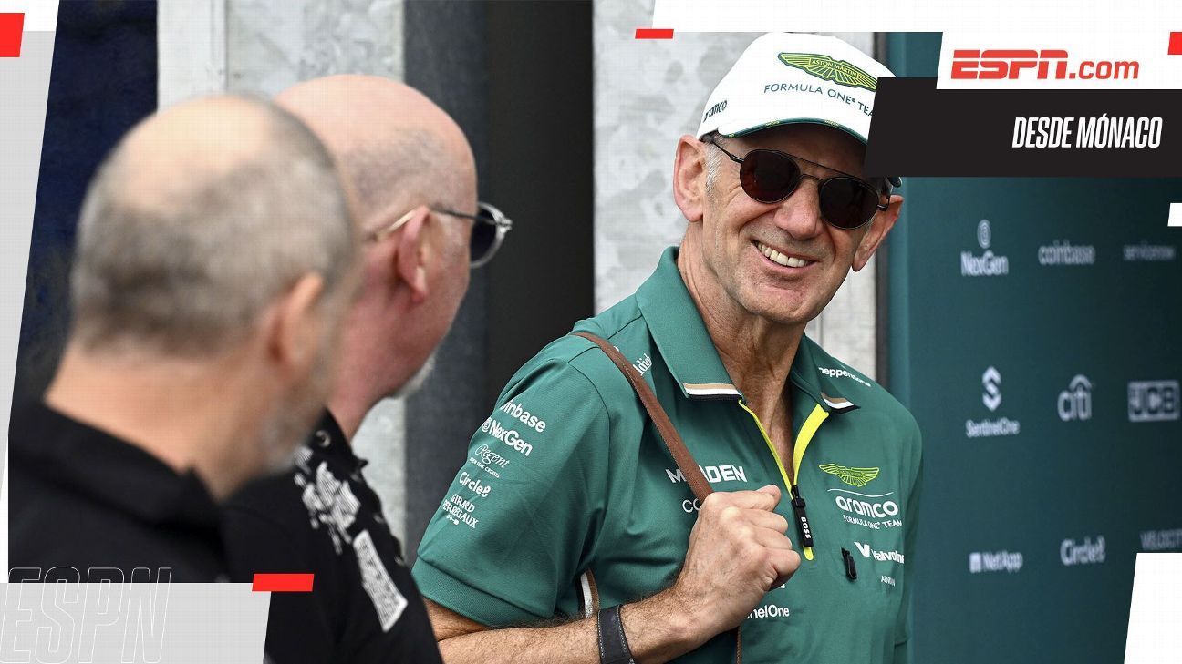 Adrian Newey volvió al paddock de F1 en Mónaco - ESPN