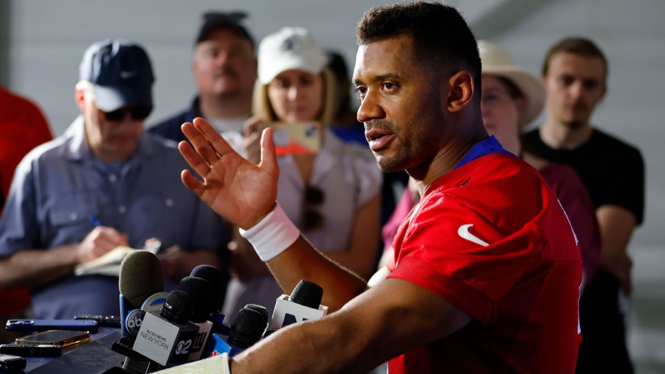 Russell Wilson, un mentor en Giants, y no solo para Jaxson Dart - ESPN