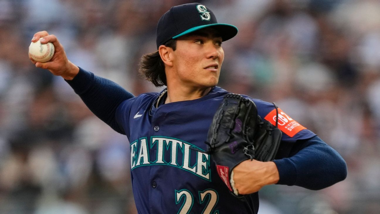 Mariners dejan al abridor All-Star Bryan Woo fuera de roster SDLA - ESPN