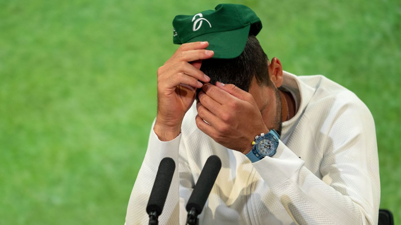 Djokovic habló de su futuro tras perder con Sinner: "Sería triste ...