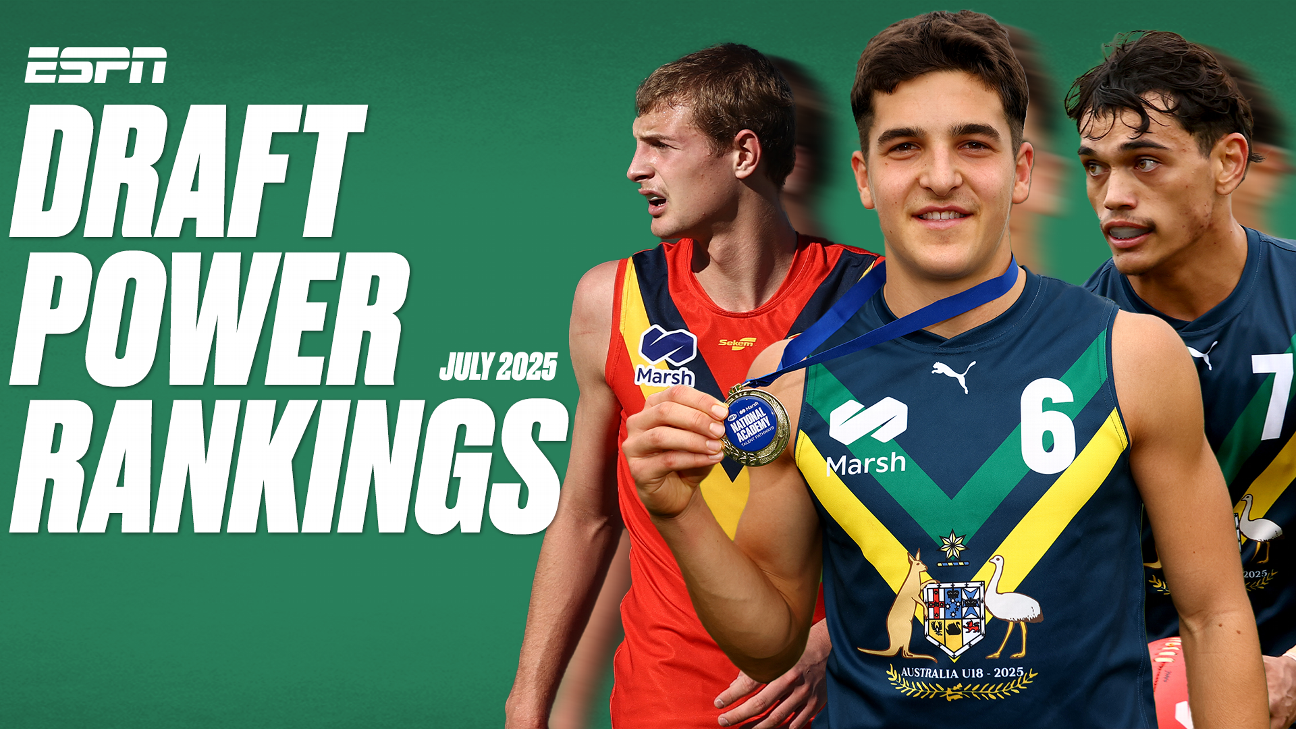 AFL Draft Power Rankings: Depth emerging? The top 30 prospects for July ...