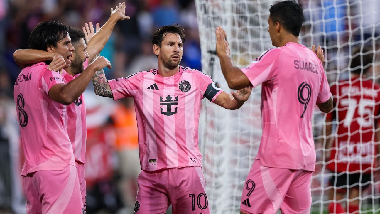 Messi, brillante con dos goles y una asistencia para la goleada de Inter Miami ante New York Red ...
