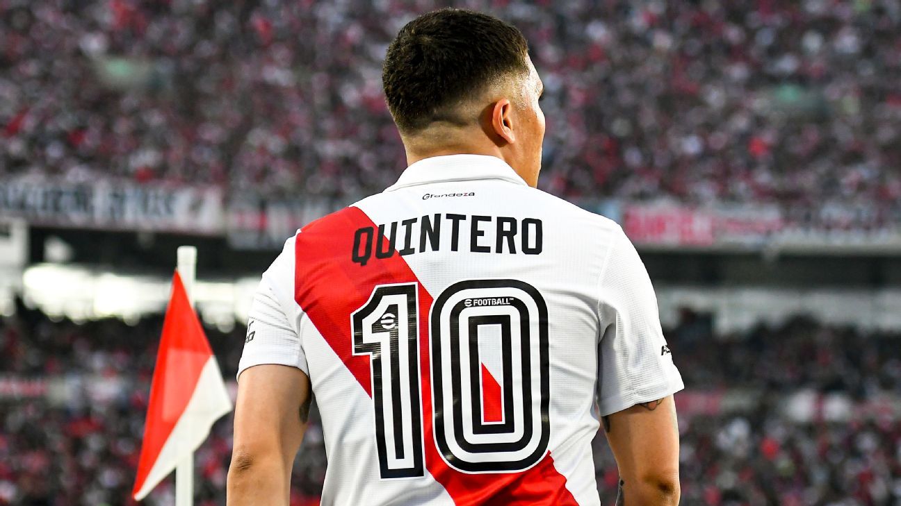Cuándo podría debutar Juanfer Quintero en River - ESPN