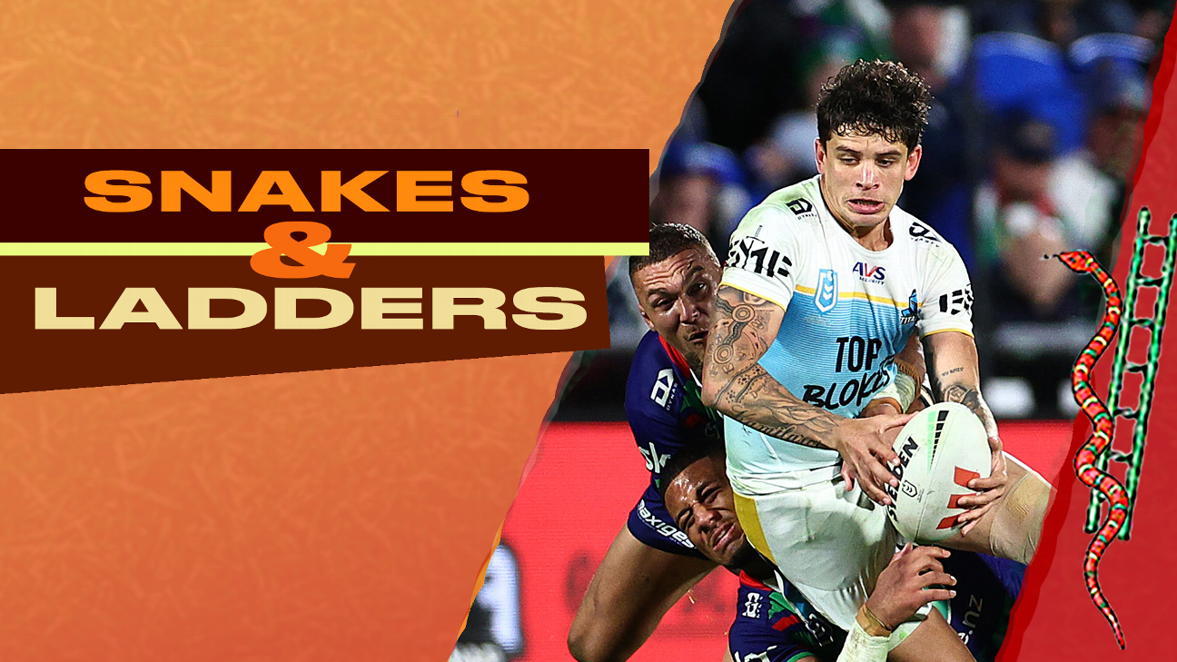 NRL Snakes and Ladders: Titans climb ladder off bottom, Sea Eagles ...