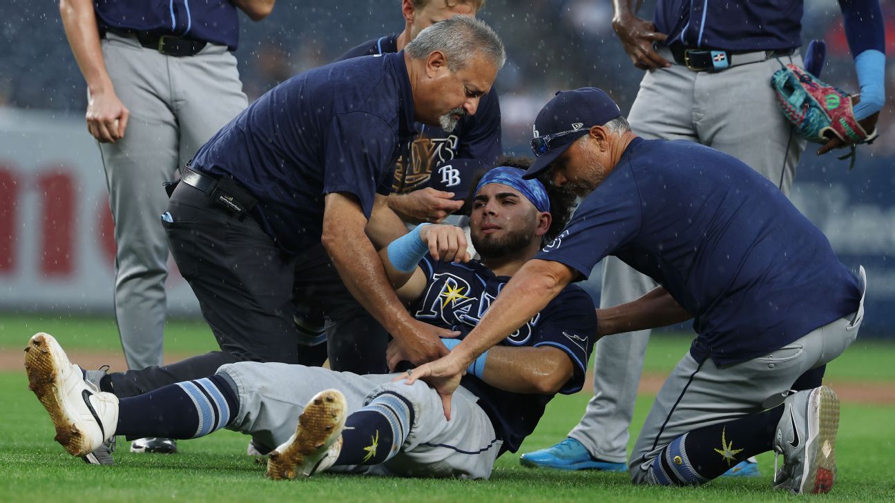 Rays: Jonathan Aranda se lesiona la muñeca izquierda - ESPN