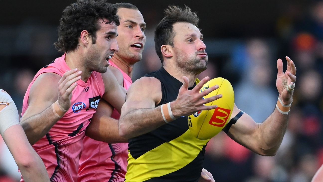 AFL: Nankervis escapes sanction for chaotic umpire collision - ESPN