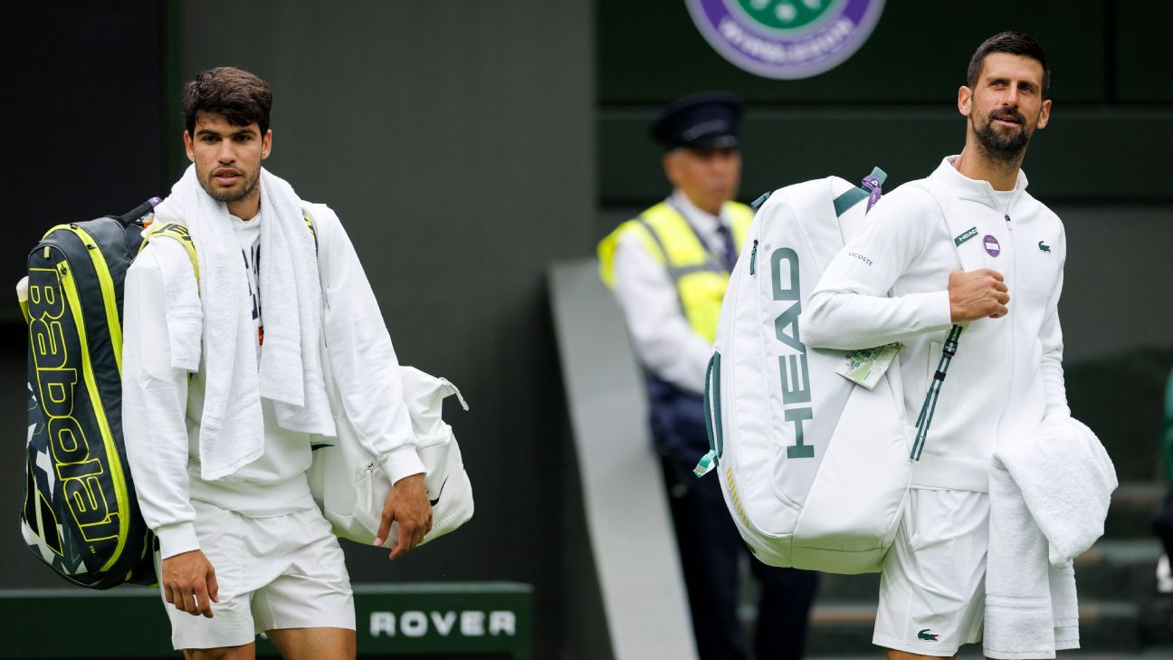 Así está el historial de partidos entre Novak Djokovic y Carlos Alcaraz en la previa de las ...