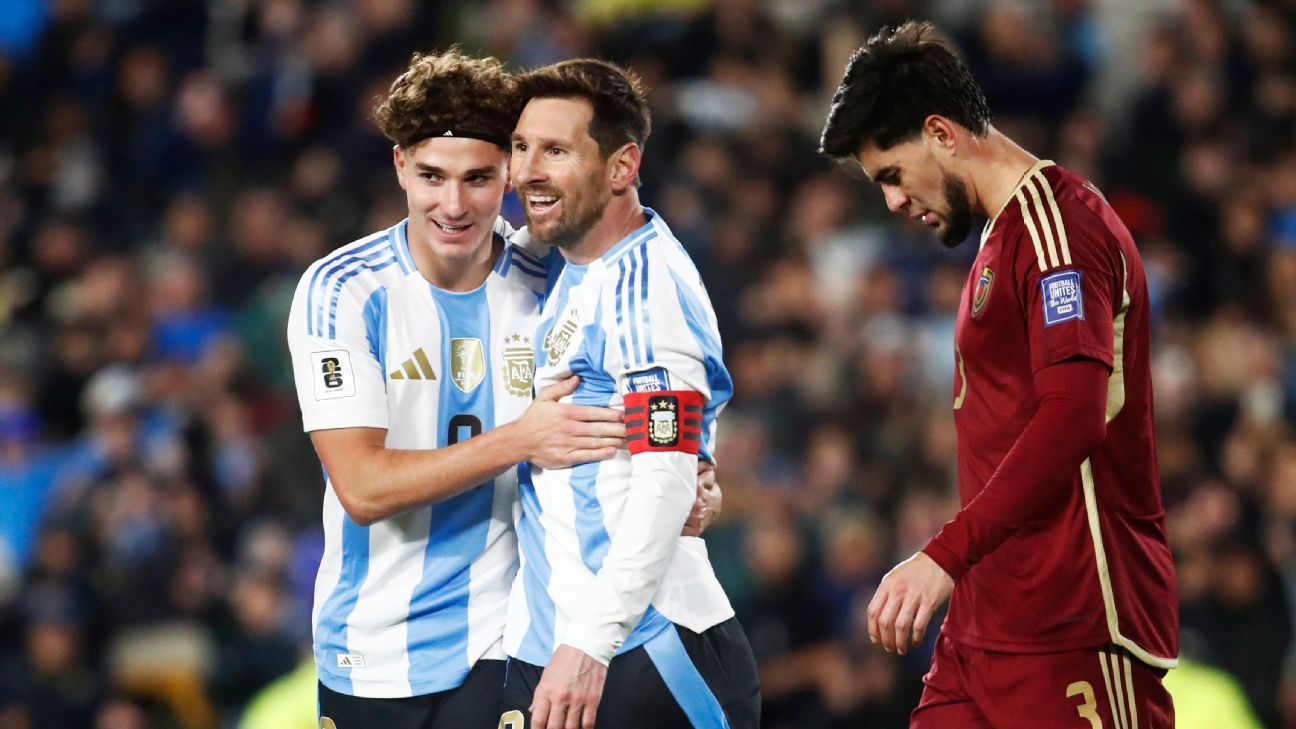 A lo campeón del mundo: en el último partido oficial de Messi en Argentina, la Selección goleó a ...