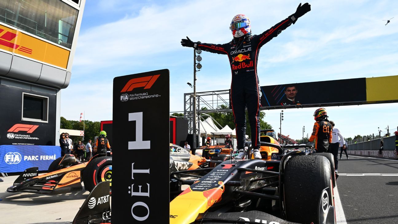 Max Verstappen da paliza a los McLaren en Monza - ESPN