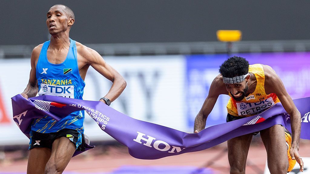 Alphonce Simbu pips Amanal Petros by 0.03s in wild men's marathon at ...