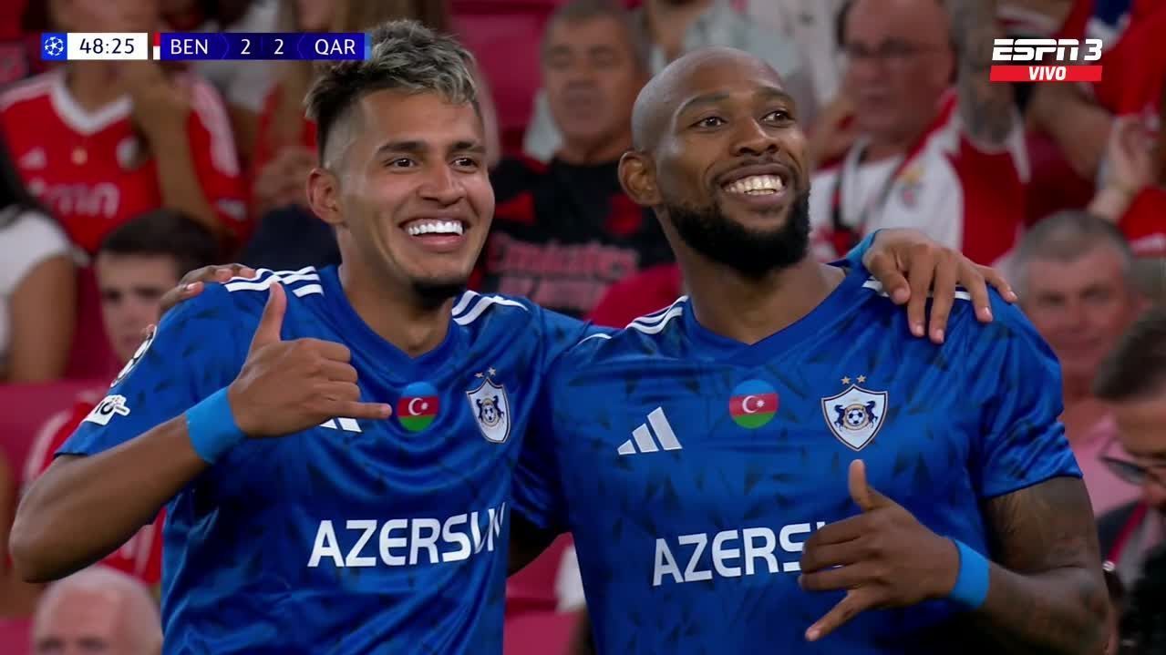 Video: Golazo de Camilo Durán en el Benfica vs Qarabag en la Champions ...