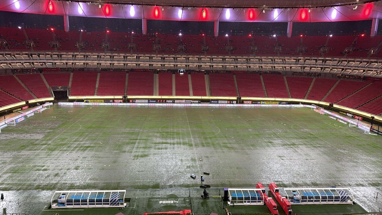 Chivas vs. Tigres se retrasa por fuerte lluvia en el Estadio Akron - ESPN