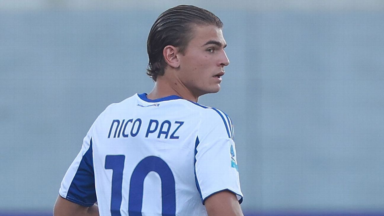 Nico Paz participó de todos los goles del Como en Serie A - ESPN