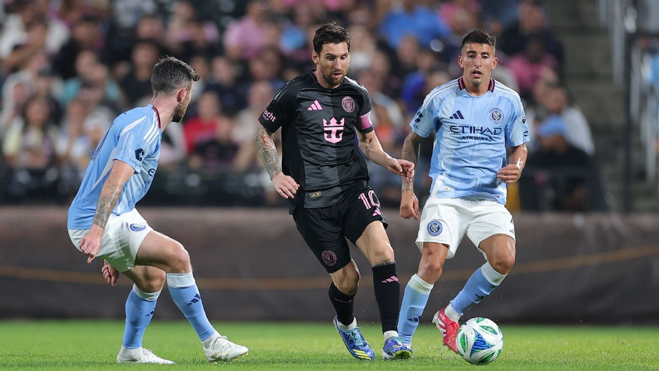 Con un doblete y una asistencia de Messi, Inter Miami goleó 4-0 a New York City en la MLS - ESPN