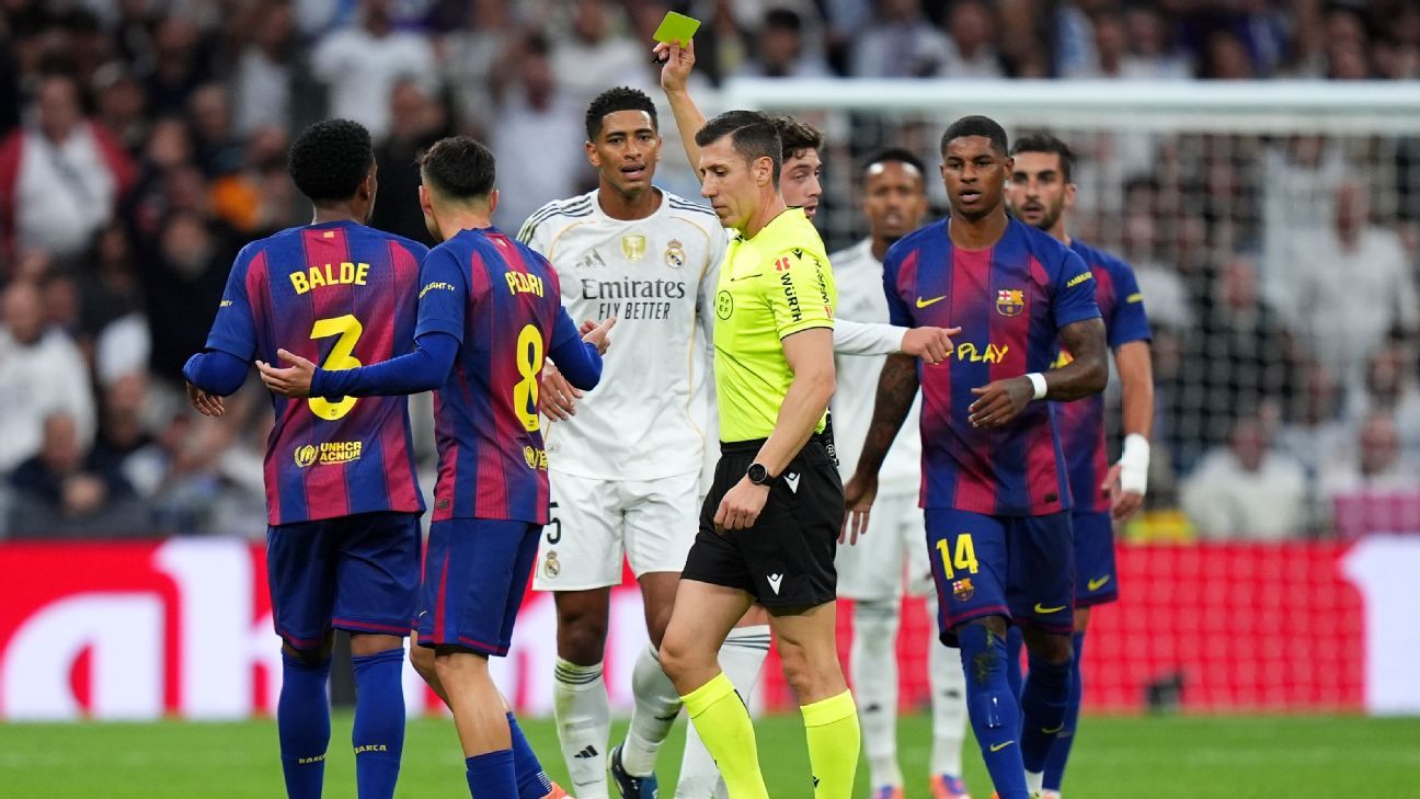 Real Madrid vs Barcelona: polémicas arbitrales en el Clásico Español - ESPN