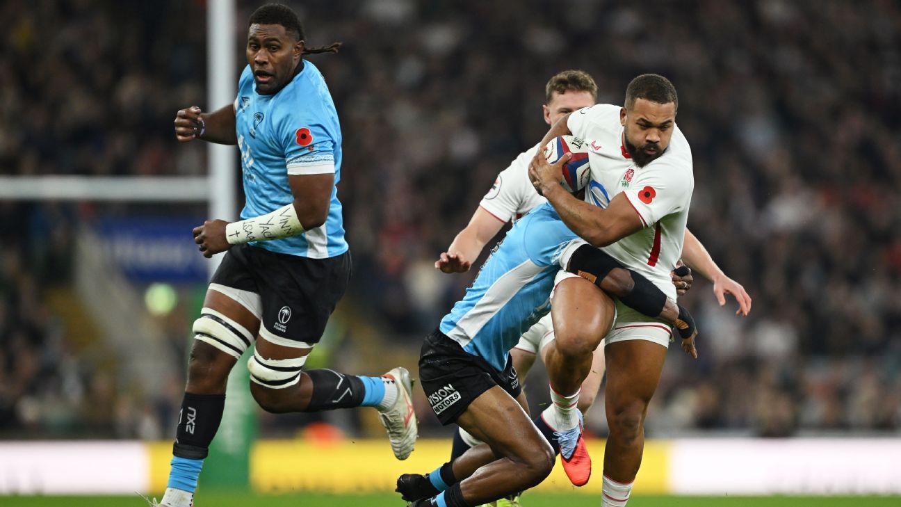 En un partido vibrante, Inglaterra superó a Fiji por 38-18 en ...