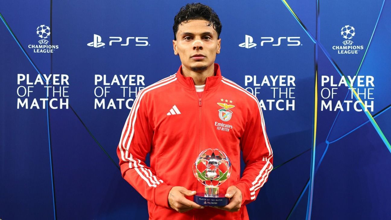 Richard Ríos lidera al Benfica y es elegido el mejor jugador del ...