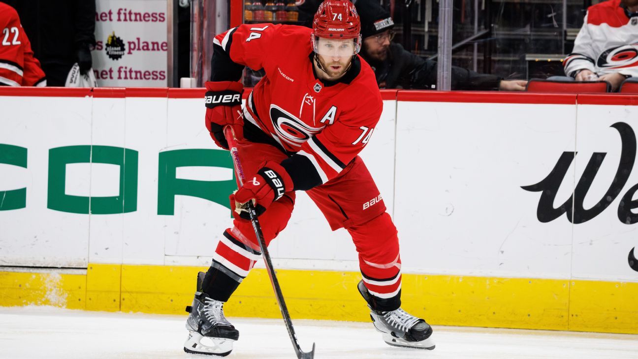 Jaccob Slavin returns in Hurricanes' win, eyes Olympics - ESPN