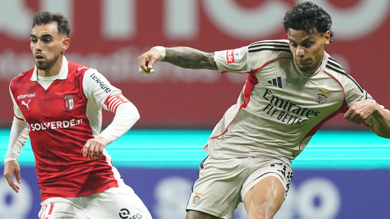 Cómo fue el partido de Ríos en SC Braga vs Benfica - ESPN