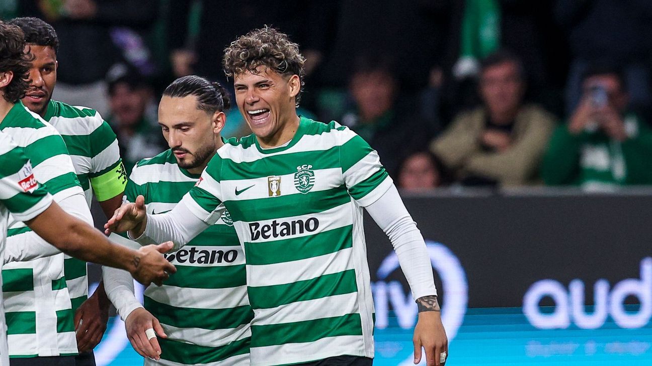 En racha: nuevo gol de Maxi Araújo para Sporting Lisboa - ESPN
