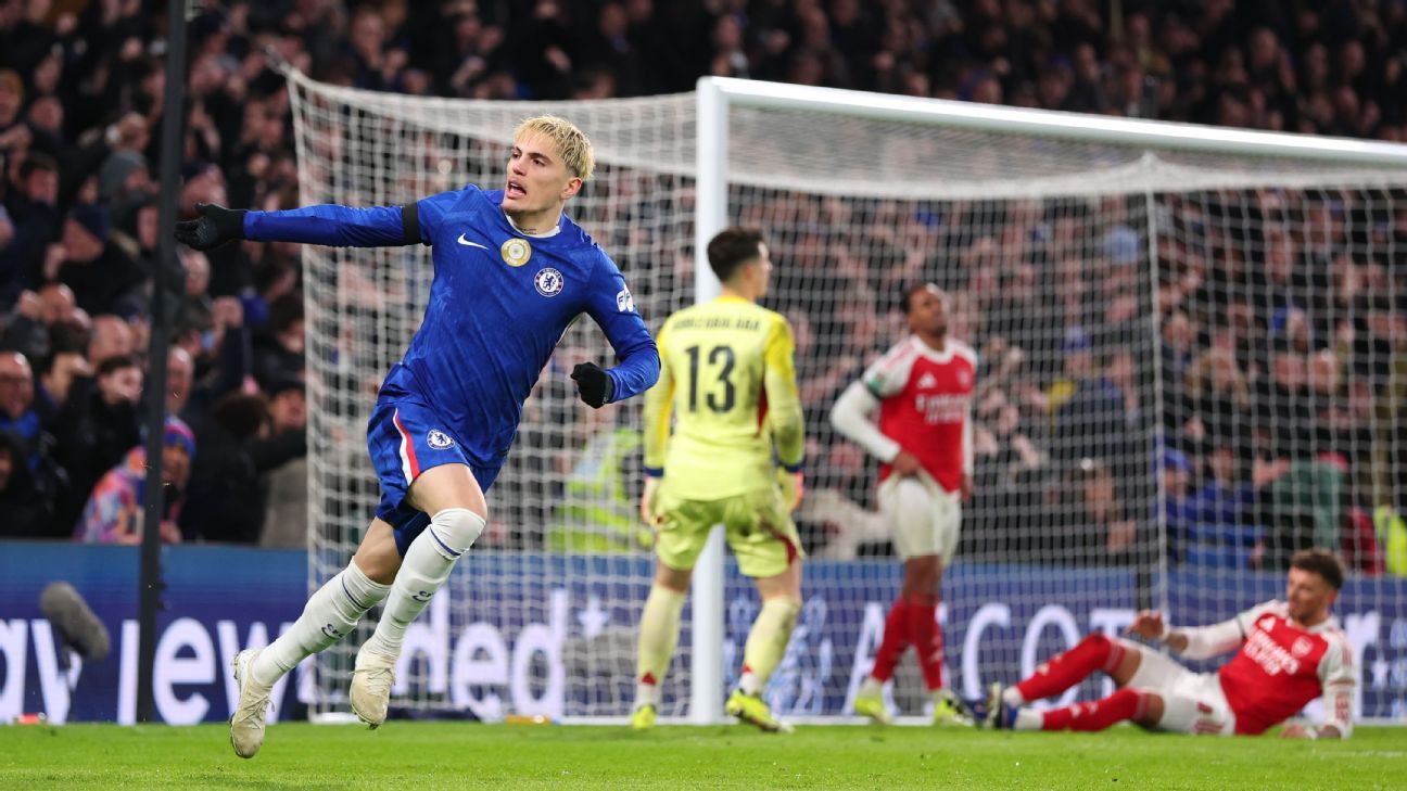 Garnacho metió un doblete y le dio vida a Chelsea ante Arsenal por la ...