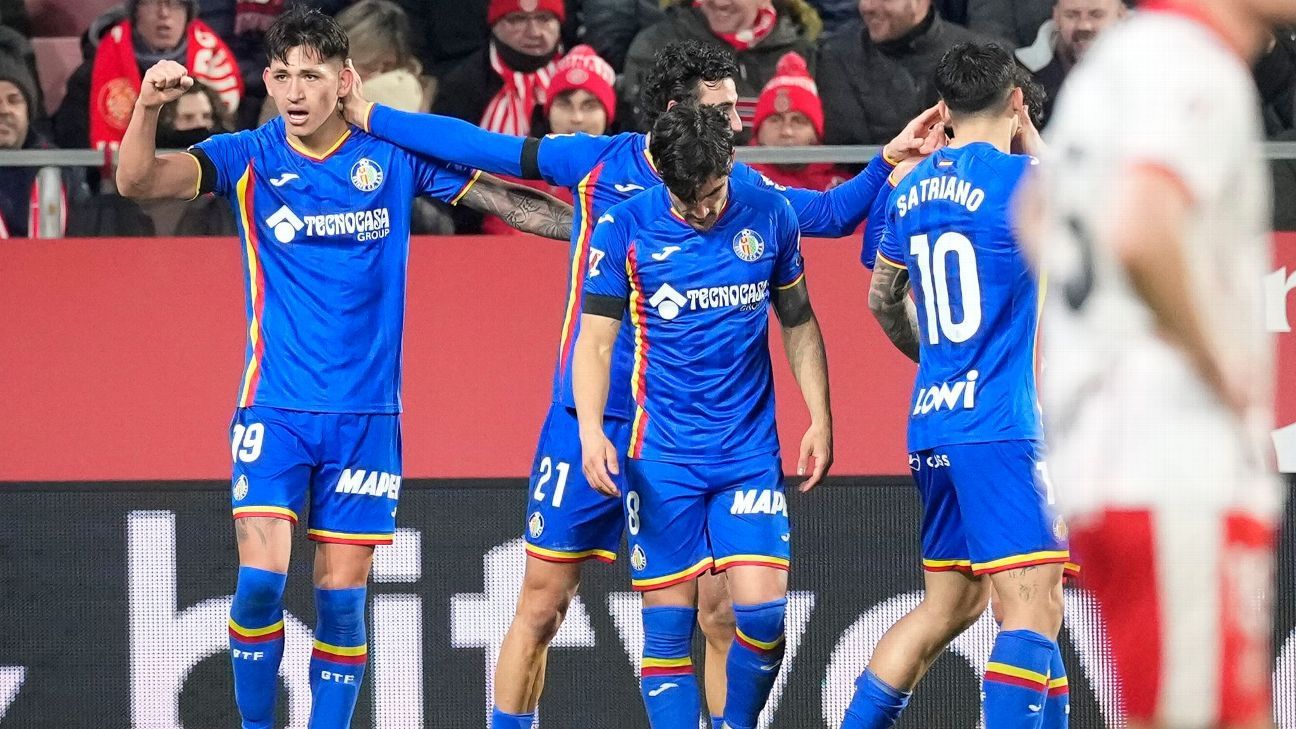 Luis Vázquez marcó para Getafe en la visita a Girona, por LaLiga - ESPN