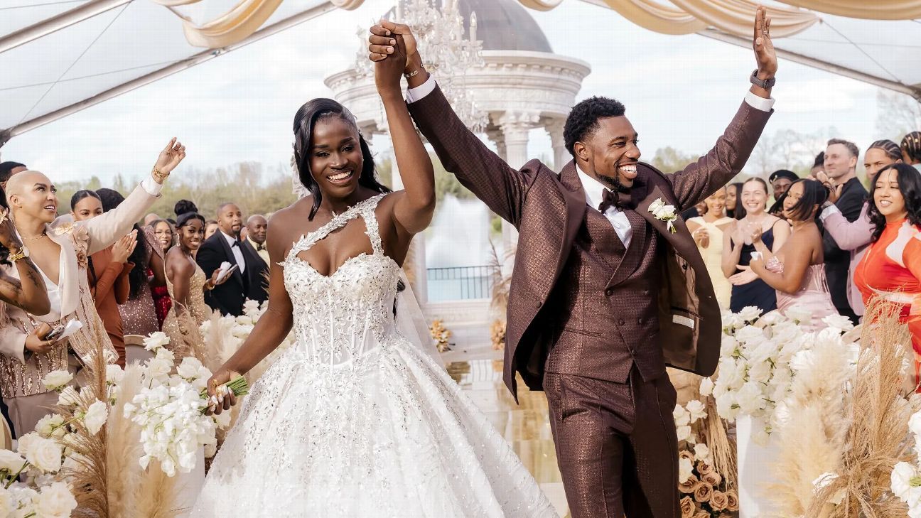Olympians Noah Lyles, Junelle Bromfield wed in Georgia ceremony - ESPN