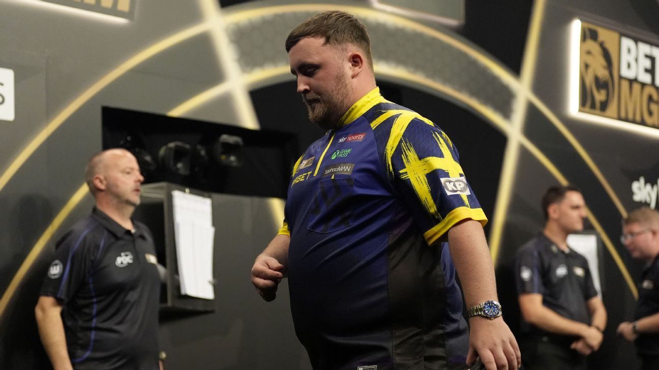 Premier League Darts: Luke Littler booed as Jonny Clayton wins Night 10 ...