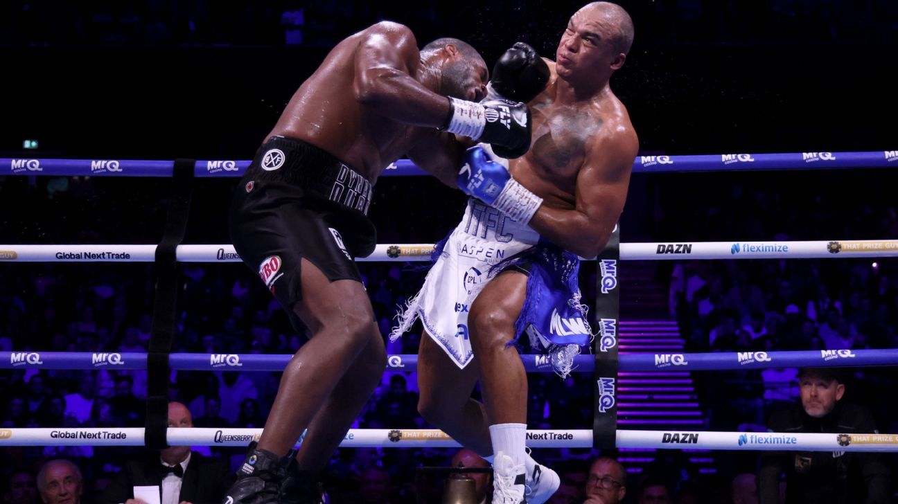 Daniel Dubois knocks out Fabio Wardley in Round 11, becomes two-time ...
