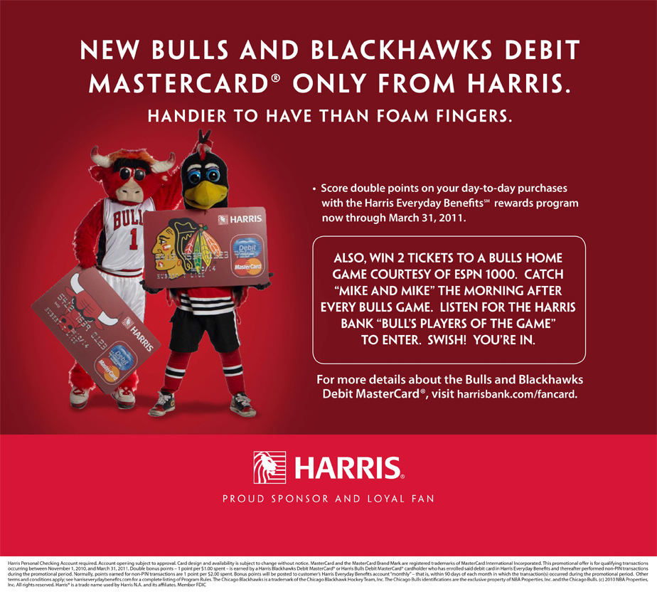 Win tickets to a Bulls game and enjoy the benefits of Harris Bank's new ...