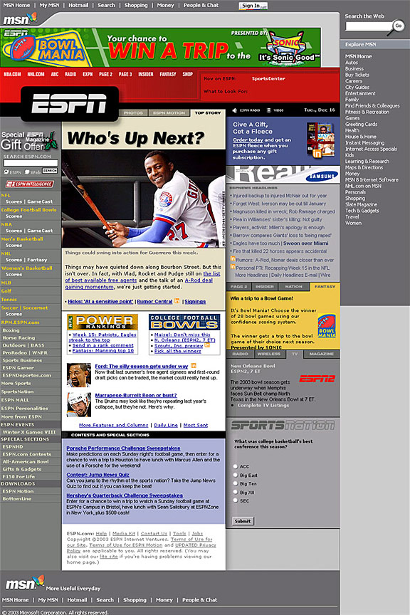 ESPN.com at 15: 2003 - ESPN