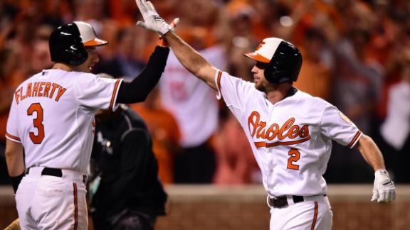 Orioles set postseason team record with 12 runs in Game 1 win - ABC7 ...