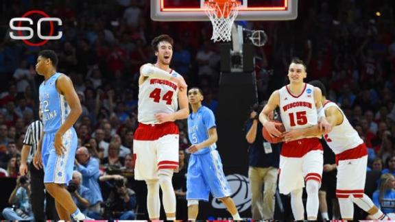 Wisconsin rallies, then holds off Heels' upset bid to reach Elite E ...
