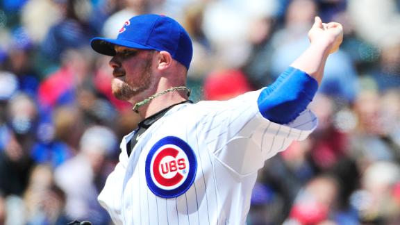 Jon Lester pitches 7 scoreless innings to earn 1st win with Cubs - 6abc ...