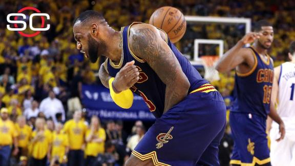 LeBron James' triple-double enables Cavs to tie Finals in ugly OT win ...