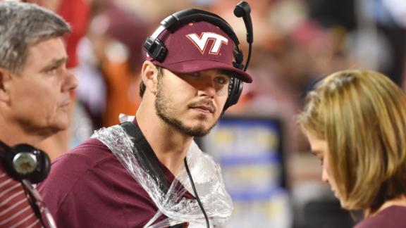 Hokies QB Michael Brewer breaks collarbone, will miss 4-8 weeks - ABC7 ...