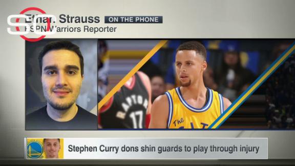 Stephen Curry turns to soccer gear to protect shin - ABC7 Chicago