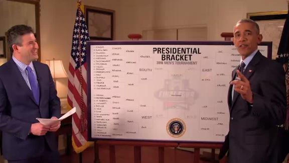 President Obama chooses Kansas to win it all in tournament - ABC7 Los ...