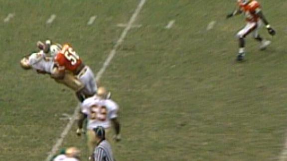 Micheal Barrow lays out Tamarick Vanover - ESPN Video - ESPN