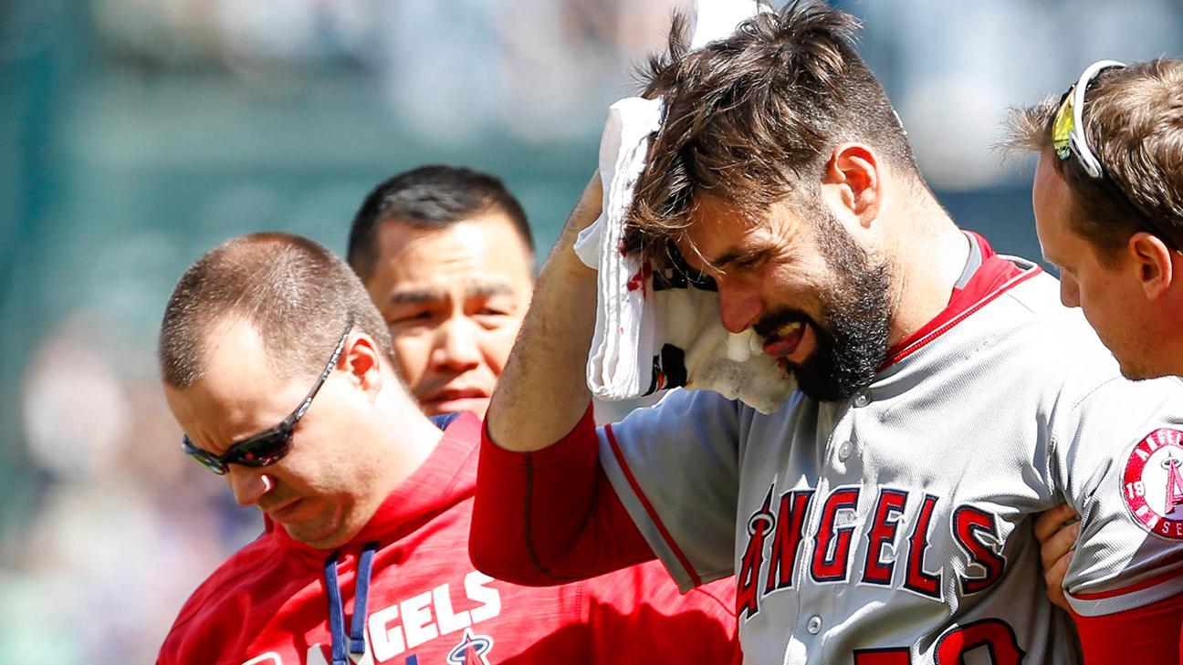 Angels Matt Shoemaker Has Small Skull Fracture After Taking Line D